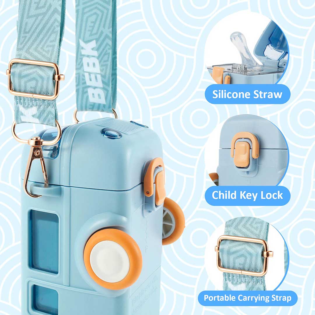 Bus Shape Water Bottle with Strap – Kids World – All Kids Product – 254 ...